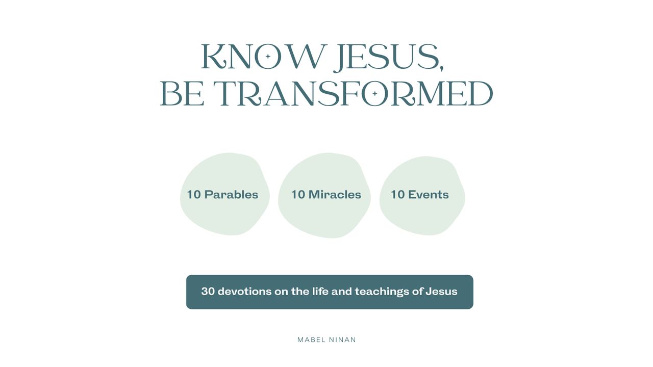 Know Jesus, Be Transformed